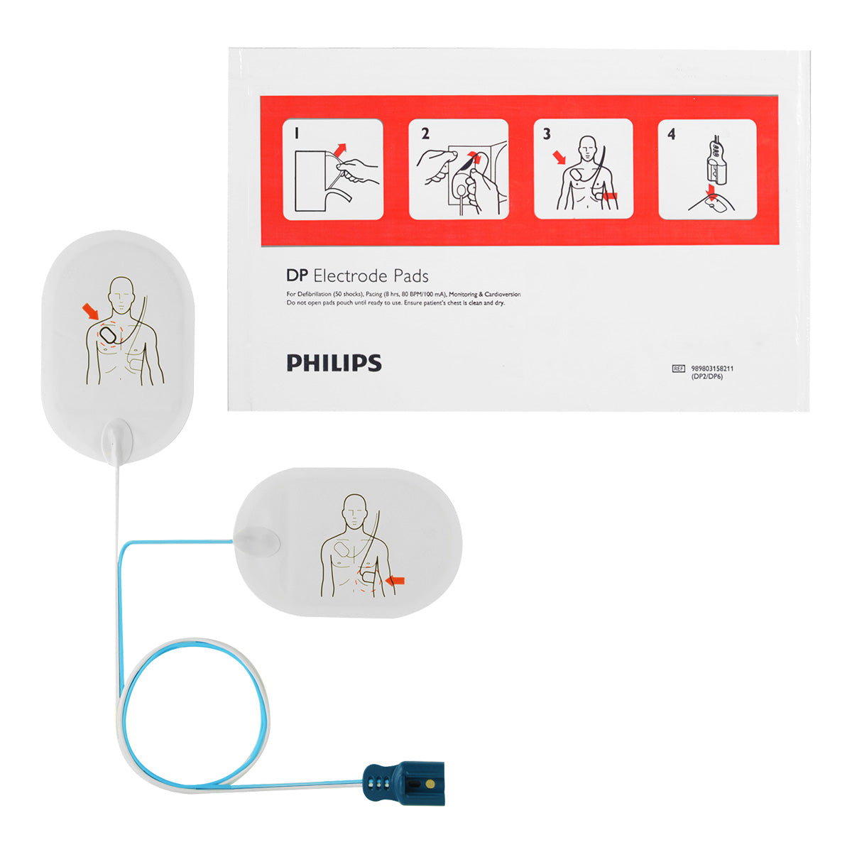 AED, PHILIPS, HEARTSTART FR & FR2 Adult Pads – Eco Medix